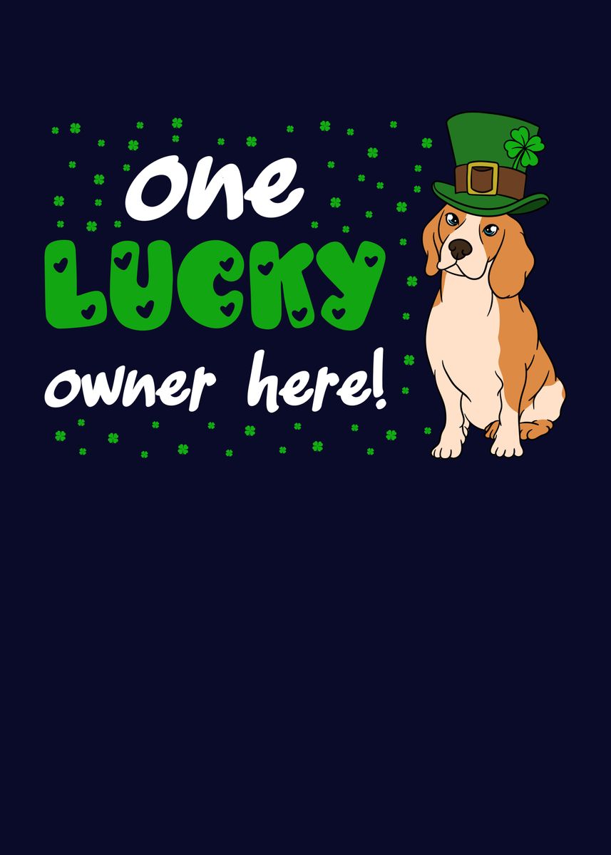 'St Patricks Day Dog' Poster, picture, metal print, paint by MzumO ...