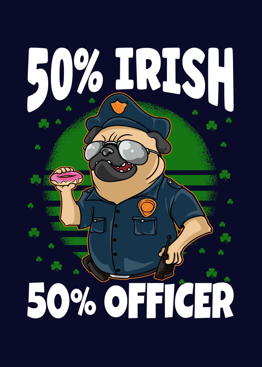 'St Patricks Police Dog' Poster, picture, metal print, paint by MzumO ...