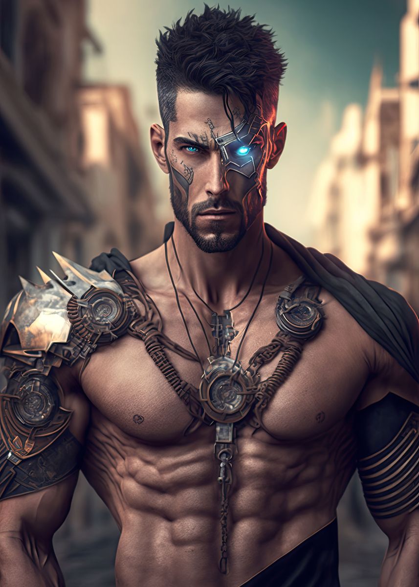 'Cyberpunk Kronos' Poster, picture, metal print, paint by Sunrise Game ...