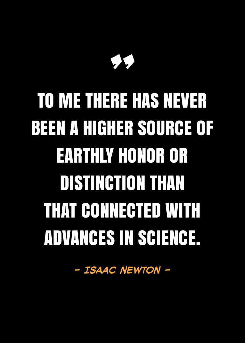 'Isaac Newton quotes' Poster, picture, metal print, paint by pus meong ...