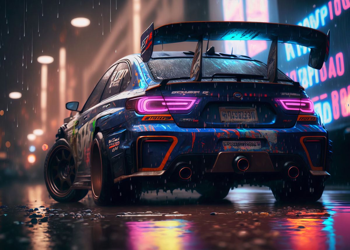 'Subaru Impreza WRC v1' Poster by Displate Master | Displate