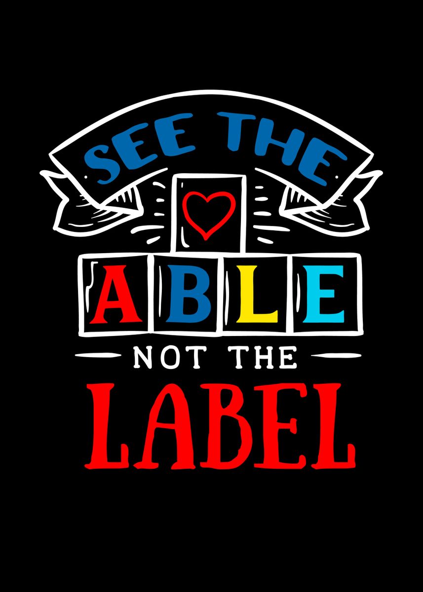 'See the able' Poster, picture, metal print, paint by Juliana RW | Displate