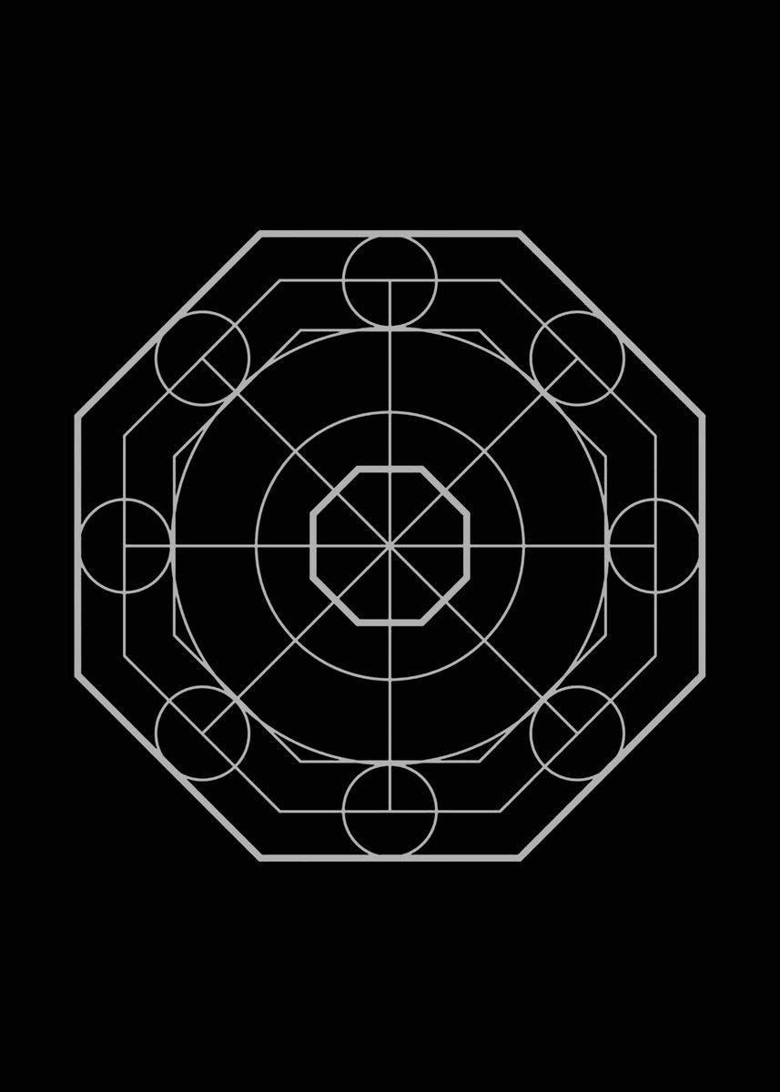 'octagon shape' Poster, picture, metal print, paint by PLUOCK KOK ...