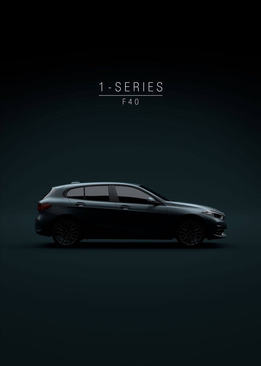 '2020 BMW 1 Series F40' Poster, picture, metal print, paint by 21 MXM ...