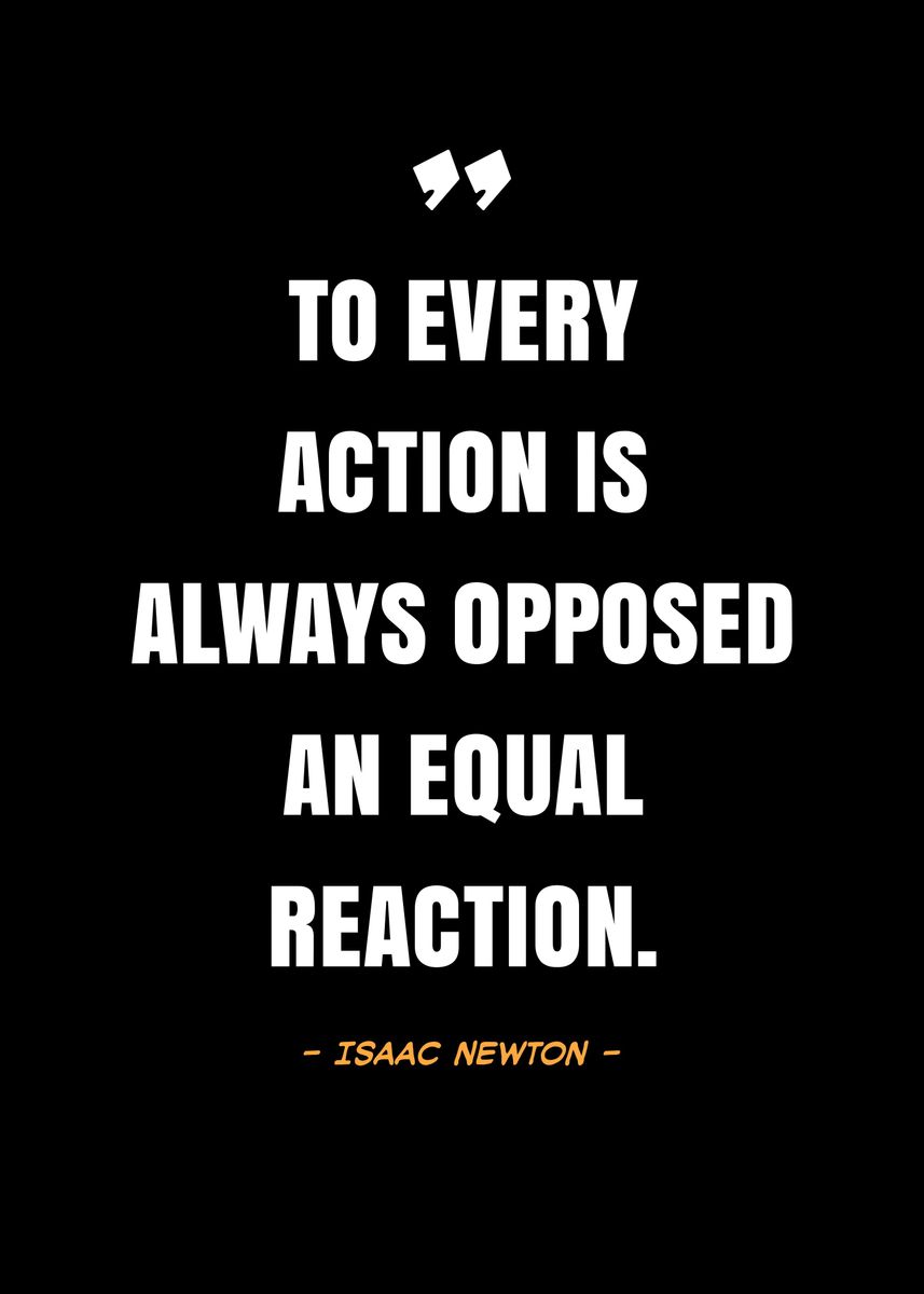 &#039;Isaac Newton quotes&#039; Poster, picture, metal print, paint by pus meong ...