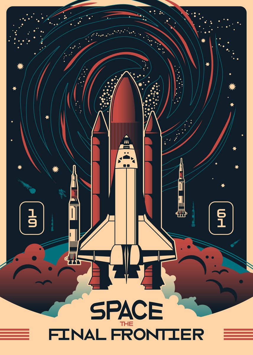 'Space Final Frontier' Poster, picture, metal print, paint by 3am ...
