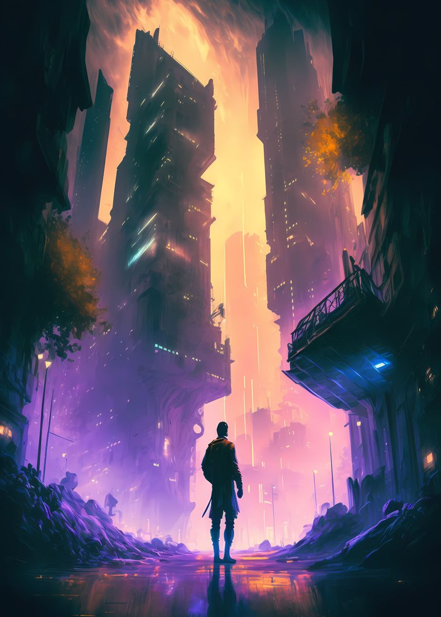 'Cyberpunk Art of 2077' Poster, picture, metal print, paint by WITS ...