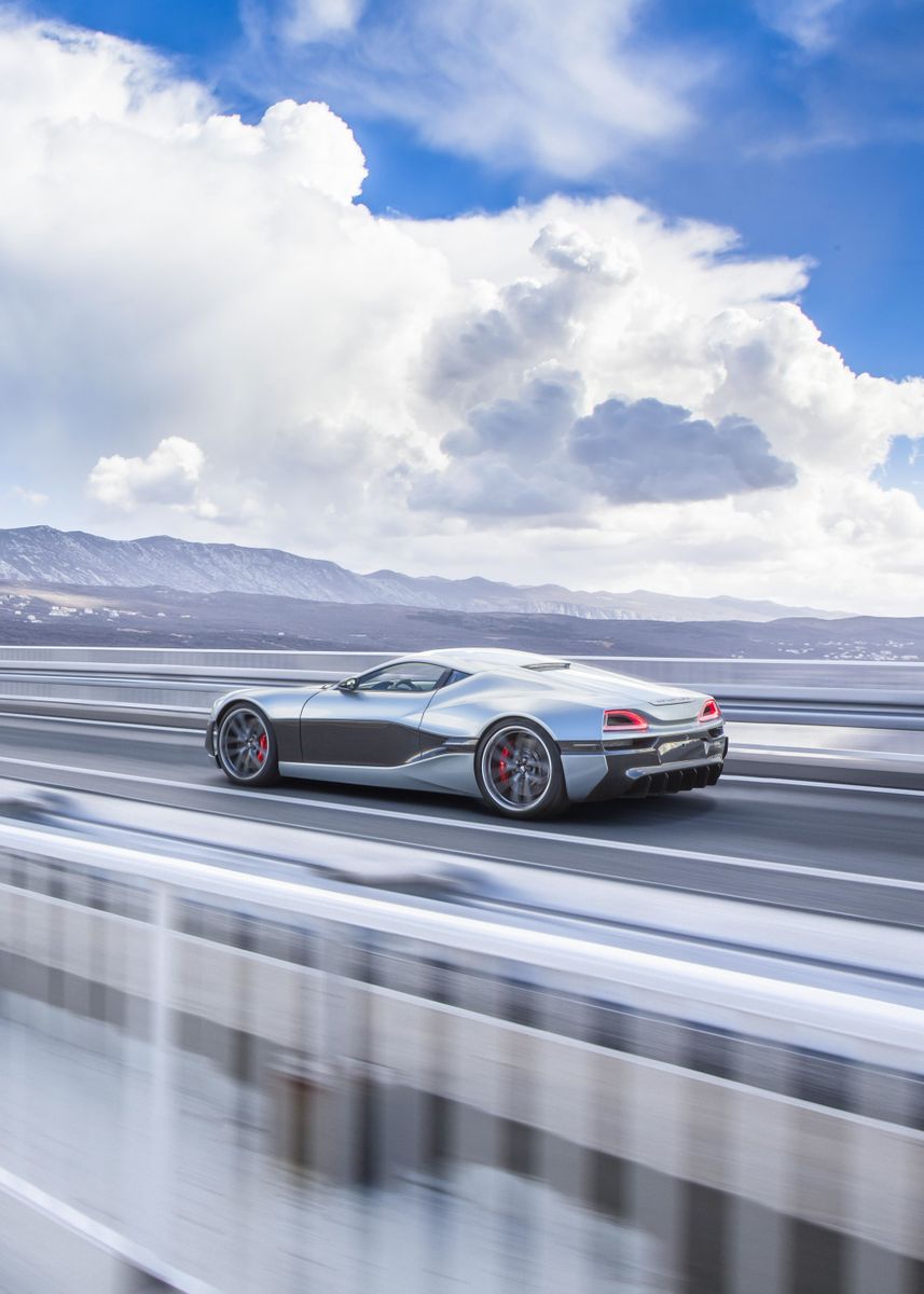 'Rimac Concept 1' Poster, picture, metal print, paint by Monster Car ...