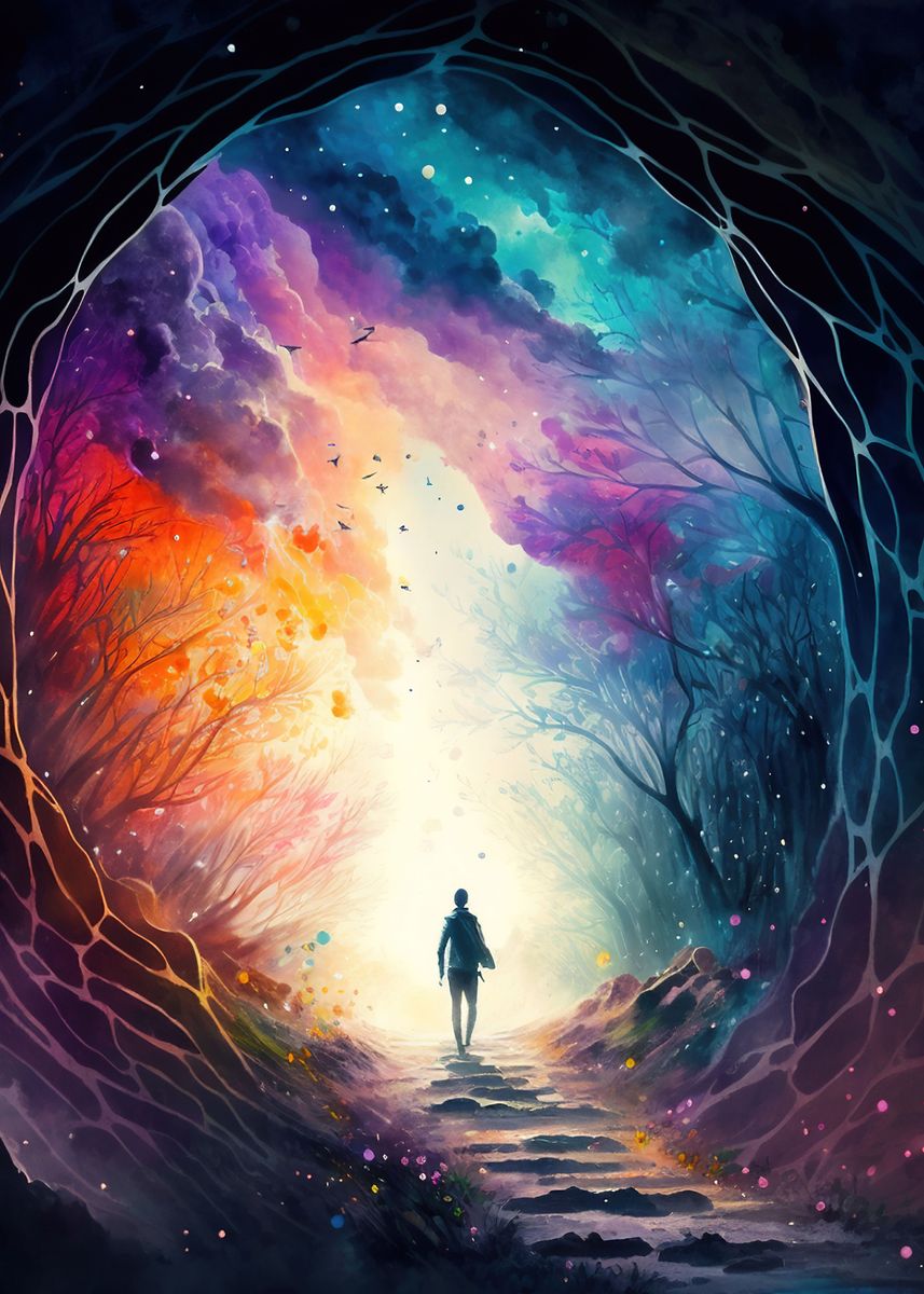 'Colourful Dreams' Poster, picture, metal print, paint by Wolf Design ...