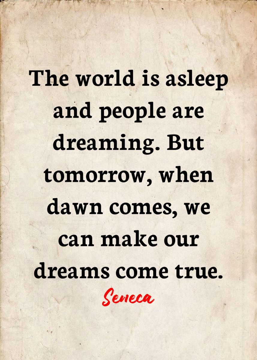 'Seneca Quote ' Poster, picture, metal print, paint by DIMS | Displate