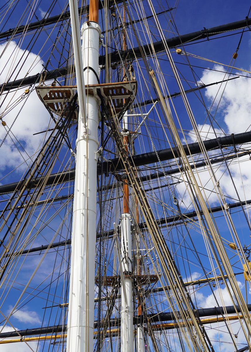 'Ships Rigging' Poster, picture, metal print, paint by David Green ...