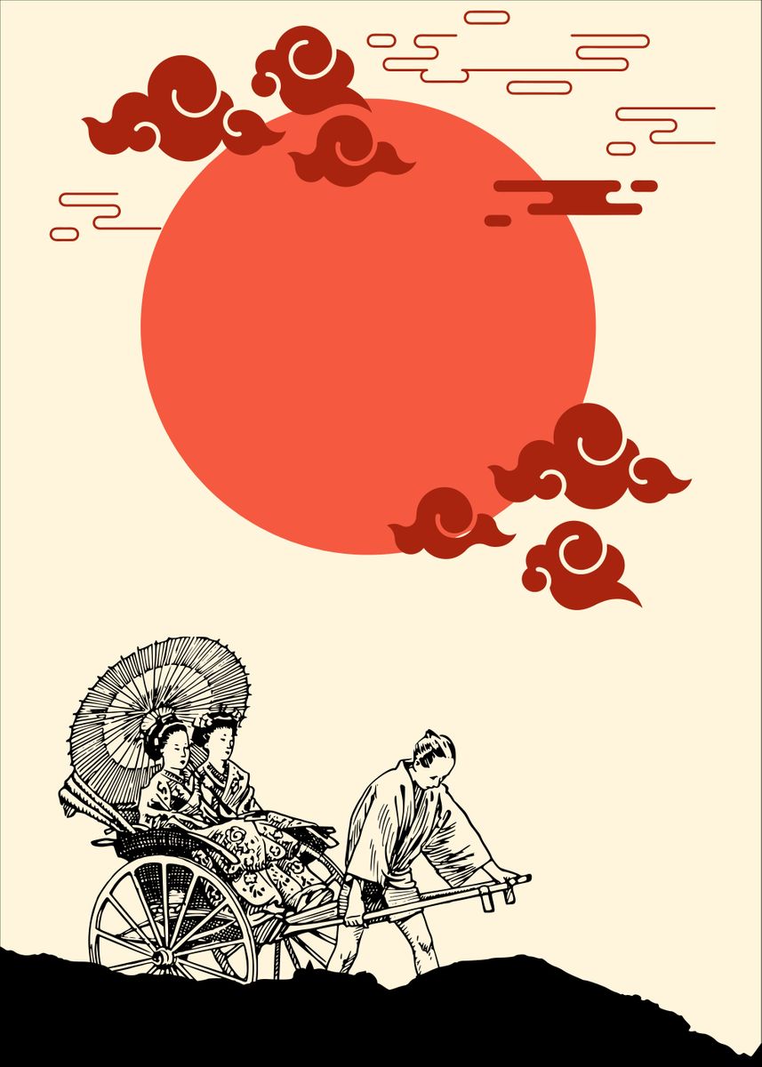 'Transport Japan' Poster, picture, metal print, paint by Trending ...