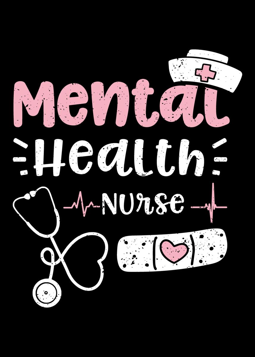 'Mental Health Nurse' Poster, picture, metal print, paint by ...