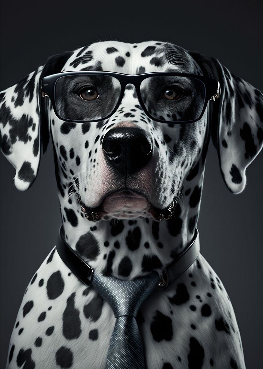 'Undercover Dalmatian' Poster, picture, metal print, paint by Absuro Designs | Displate