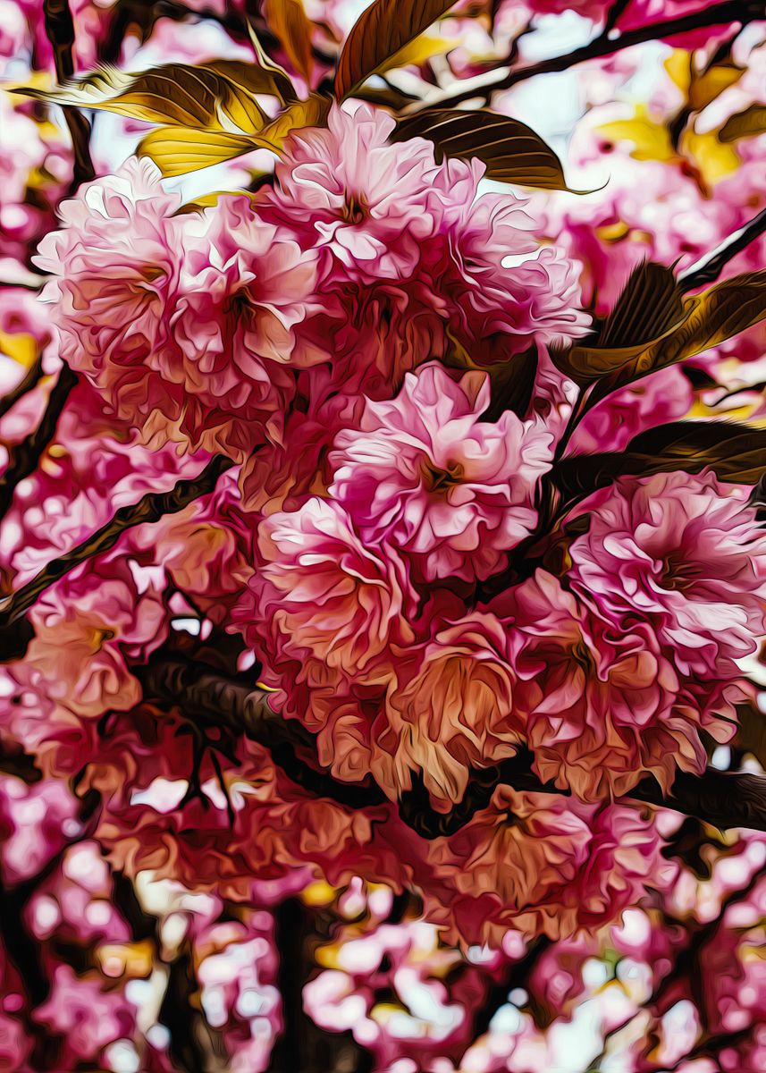 'Flower' Poster, picture, metal print, paint by Ties Rosi | Displate