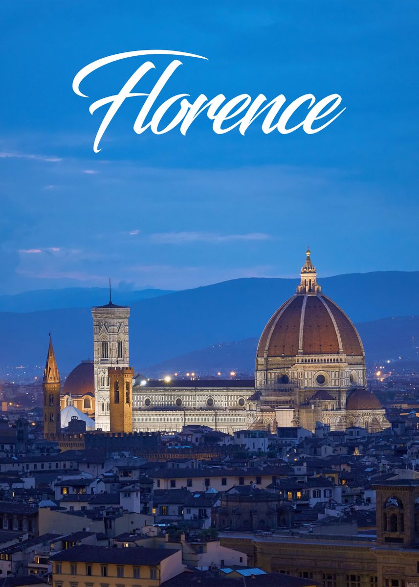 'Florence' Poster, picture, metal print, paint by Conceptual ...