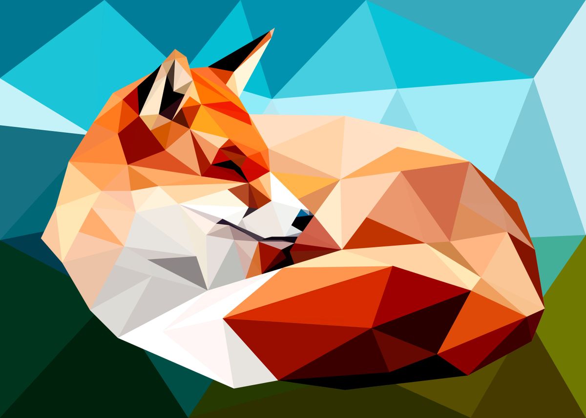'Fox' Poster by toan nguyen | Displate