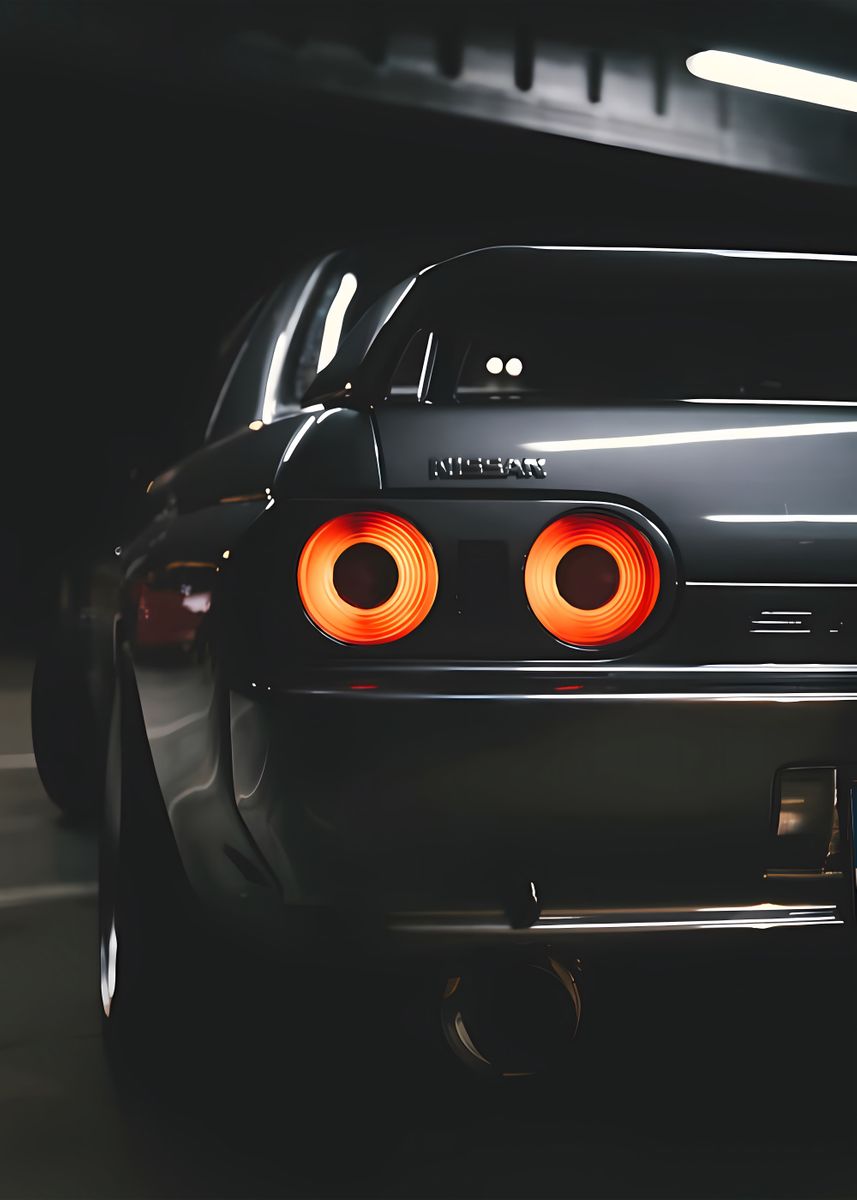 'Nissan Skyline GTR R32' Poster, picture, metal print, paint by ...