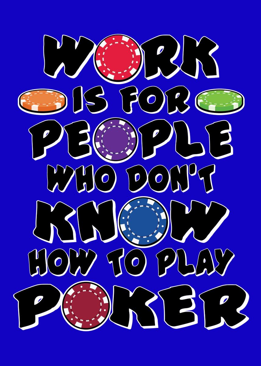'Poker Player Texas Holdem' Poster, picture, metal print, paint by ...