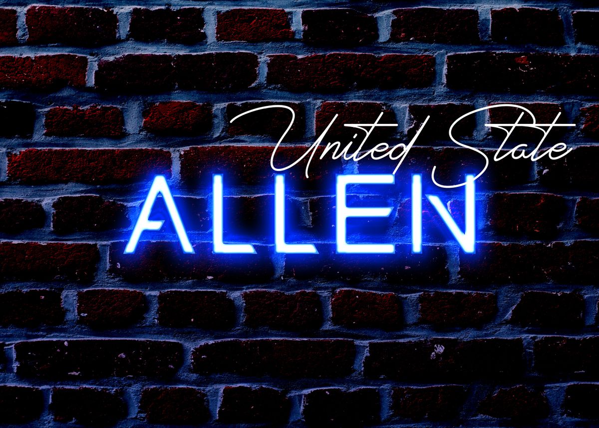 'Allen' Poster by Wasi Blond | Displate