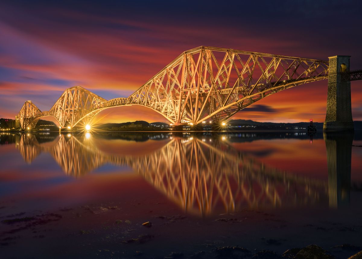 'Fourth Bridge' Poster by Fred Gramoso | Displate