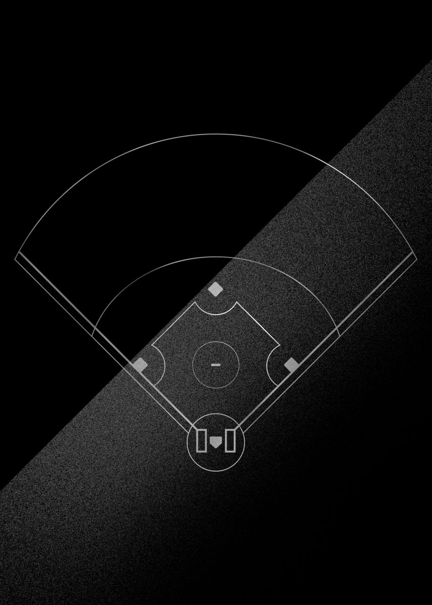 'baseball' Poster, picture, metal print, paint by Ray Diaz | Displate
