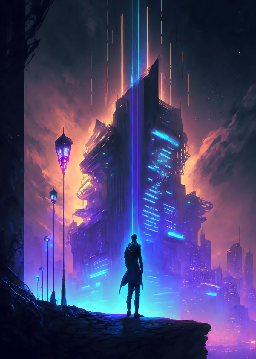 'Cyberpunk' Poster, picture, metal print, paint by WITS creative studio ...