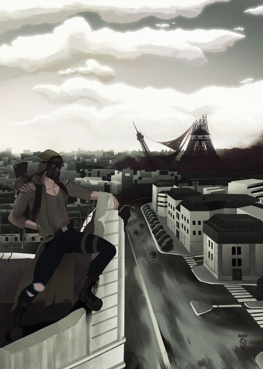 'Paris Post apocalypse ' Poster, picture, metal print, paint by BayaD ...