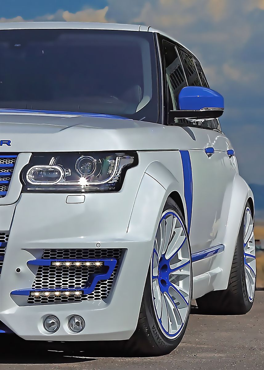 'White Car' Poster, picture, metal print, paint by muhammad barq | Displate