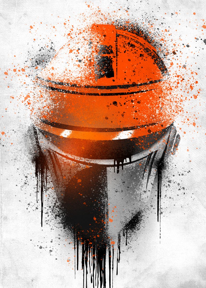 'Fennec Shand Helmet' Poster, picture, metal print, paint by Star Wars ...