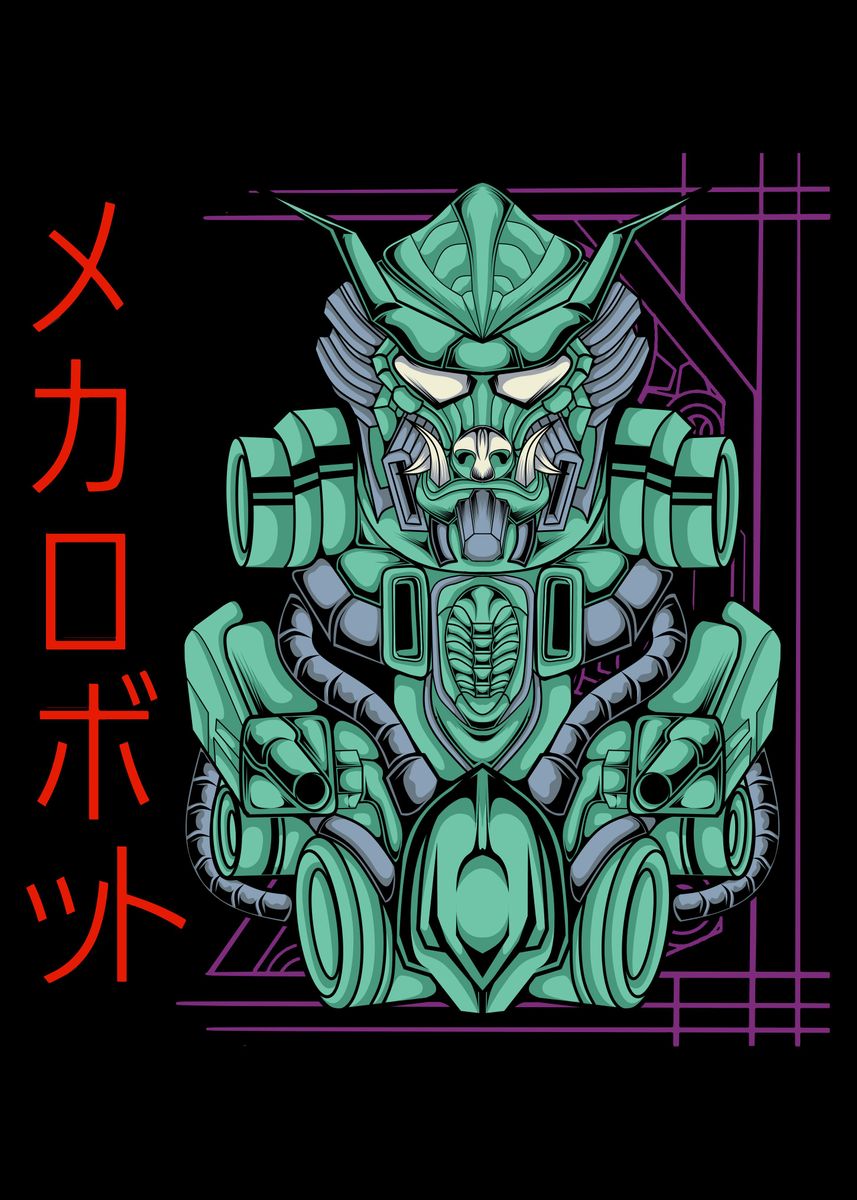 'Mecha robot' Poster, picture, metal print, paint by Lloyd Studio ...
