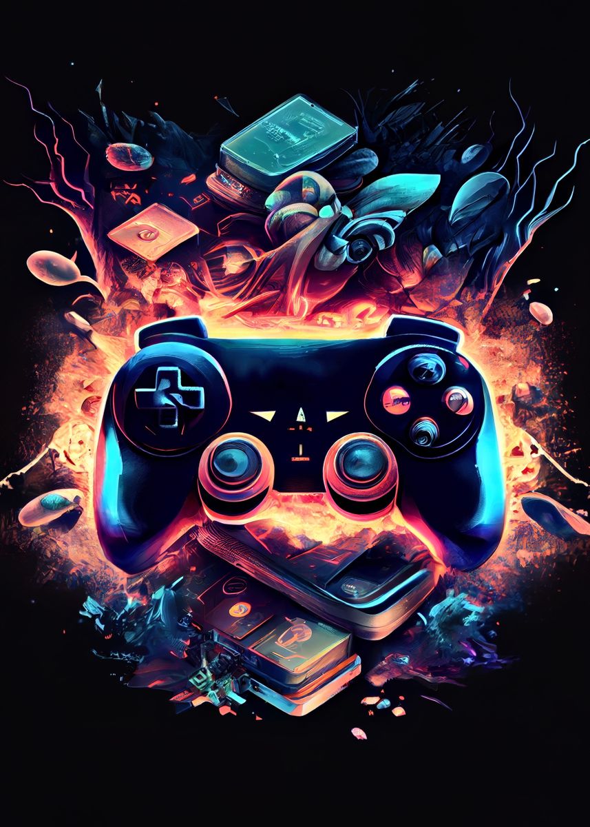 'Game Controller ' Poster by Steel Canvas Creations | Displate