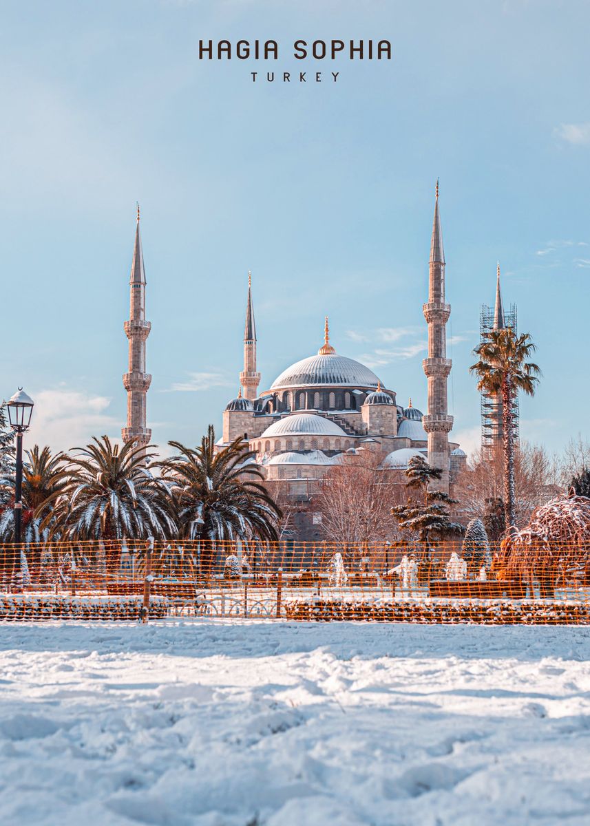 'Hagia Sophia ' Poster, picture, metal print, paint by Big City | Displate
