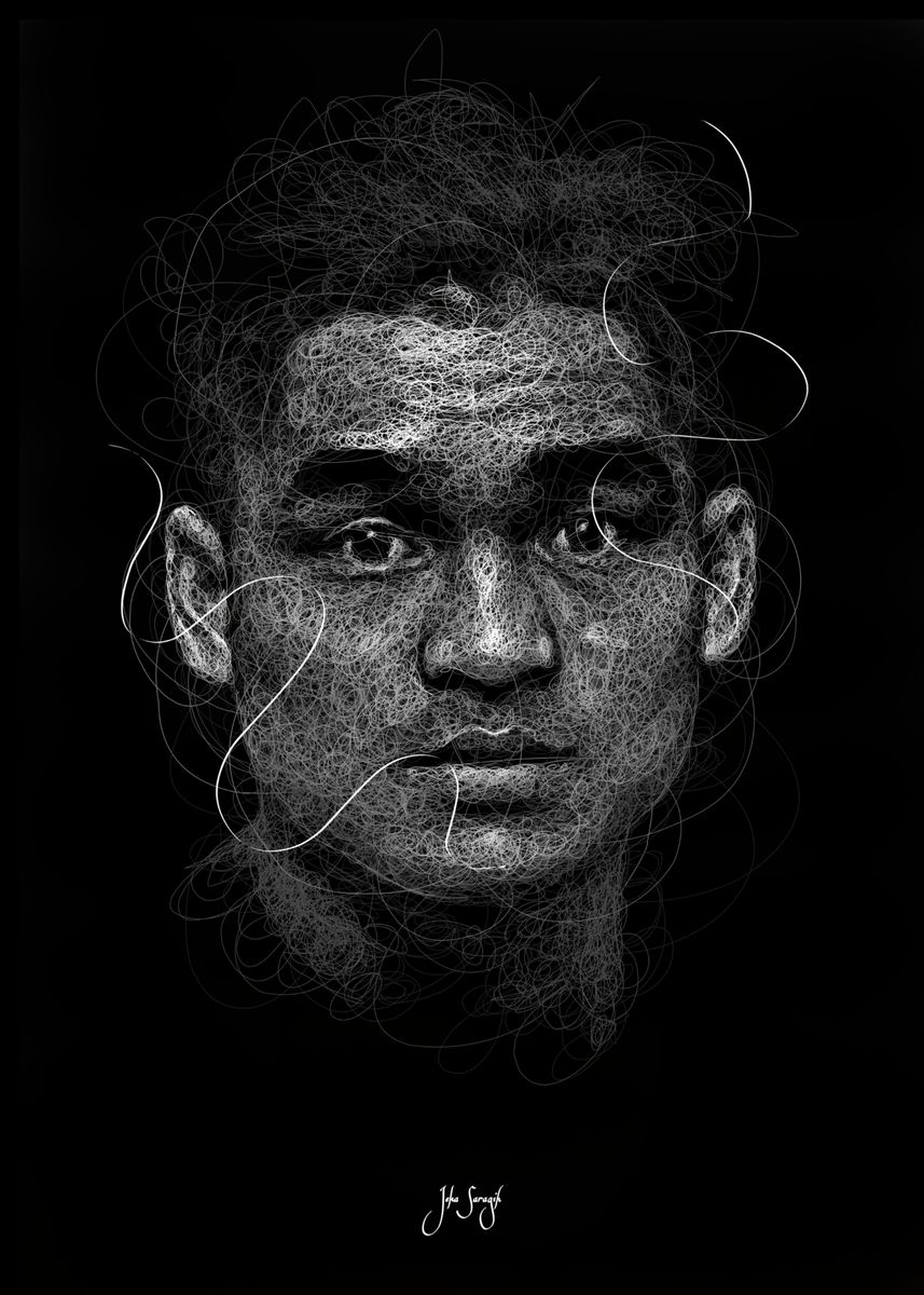 'Jeka Saragih' Poster, picture, metal print, paint by Muh Aslan | Displate