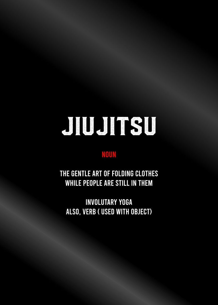 'jujitsu definition poster' Poster, picture, metal print, paint by ...