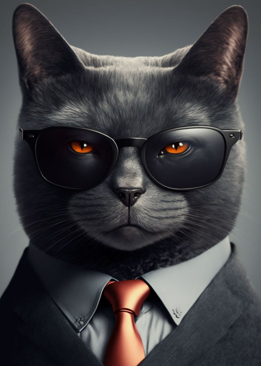 'Agent Mr Fluffers' Poster, picture, metal print, paint by Absuro ...