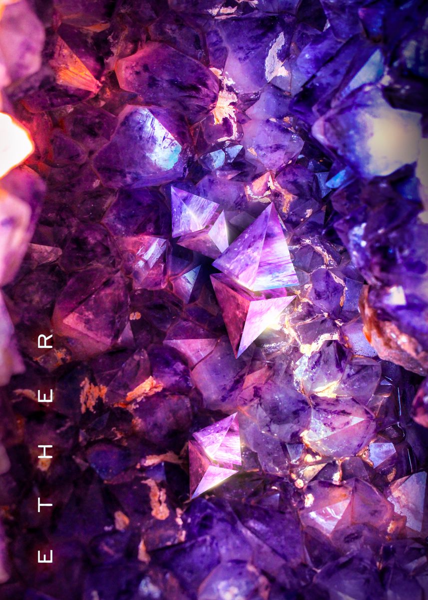 'Real Crystal Ether' Poster, picture, metal print, paint by Mitchel ...