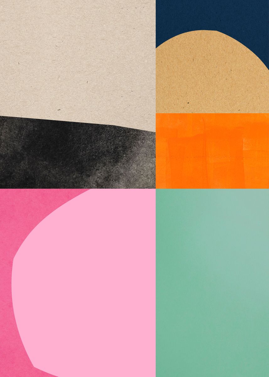 'Geometric collage 17' Poster by Vitor Costa | Displate