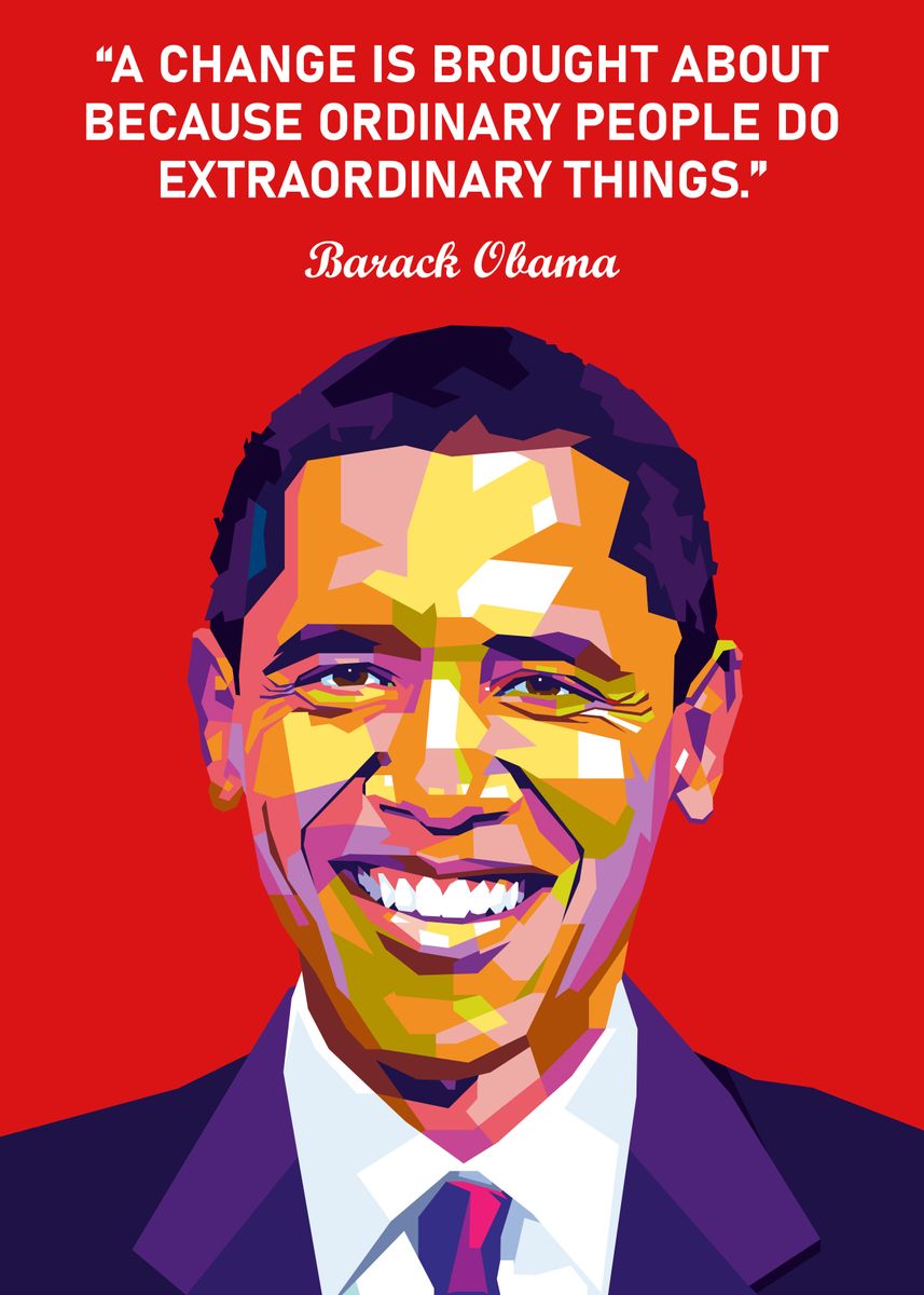 'Obama Quote' Poster, picture, metal print, paint by Awesome Poster ...