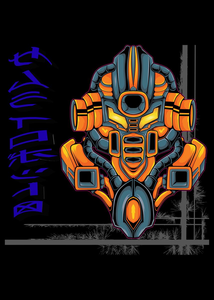 'Mecha robot' Poster, picture, metal print, paint by Lloyd Studio ...