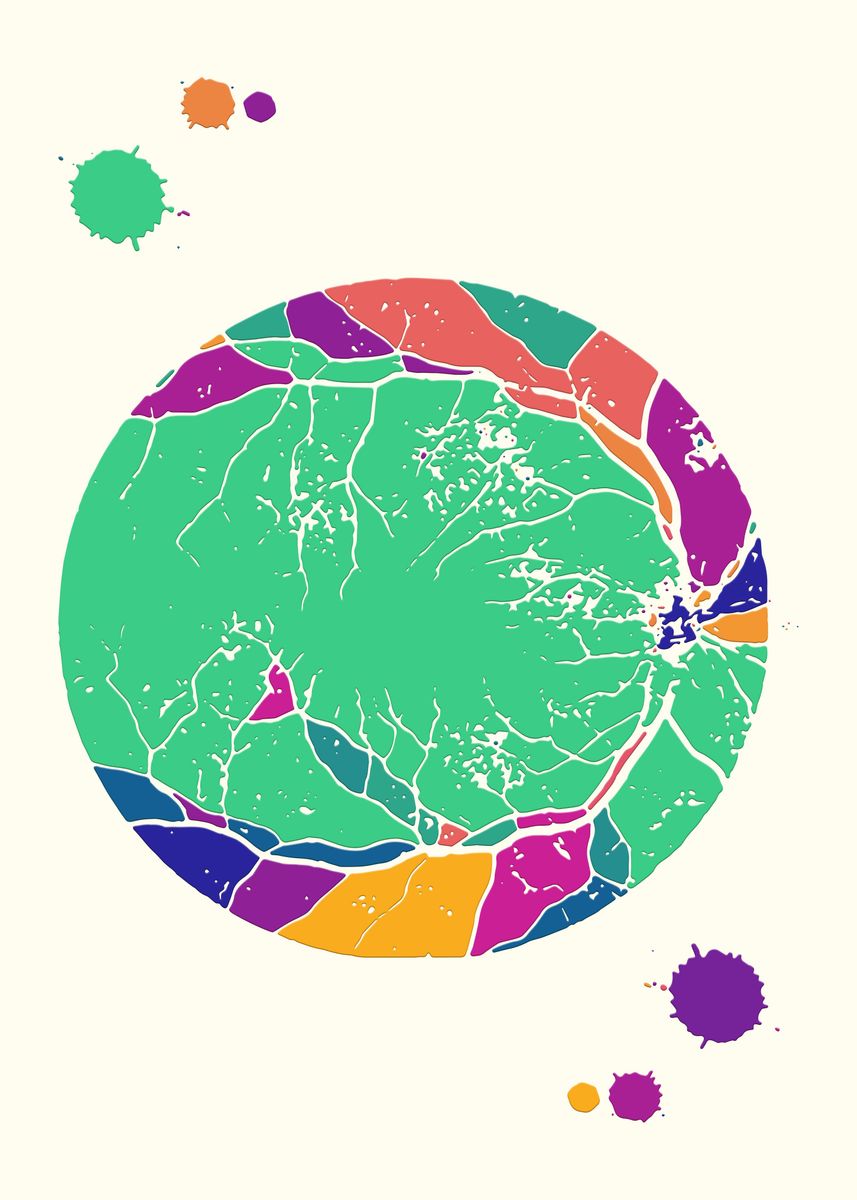 'Painting Retina Eye' Poster, picture, metal print, paint by Dutton ...