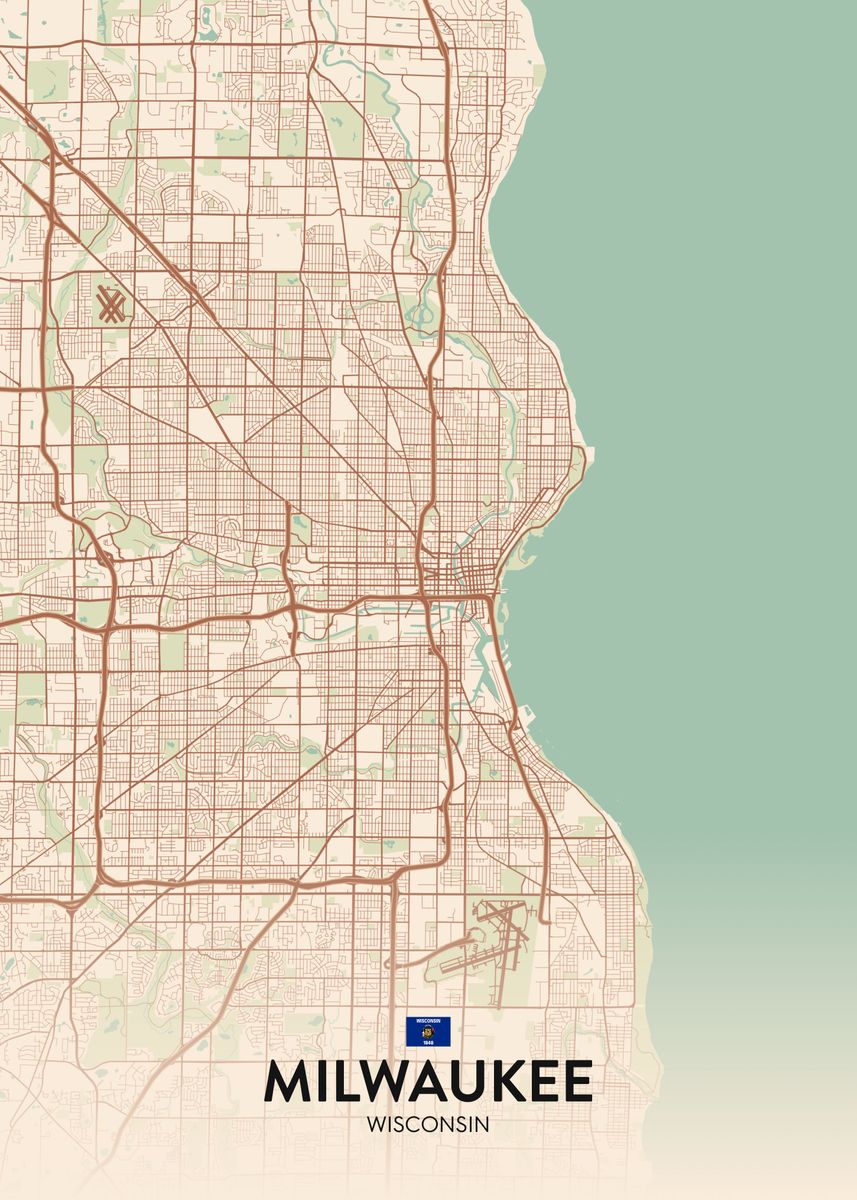 'Milwaukee WI' Poster, picture, metal print, paint by IMR Designs ...