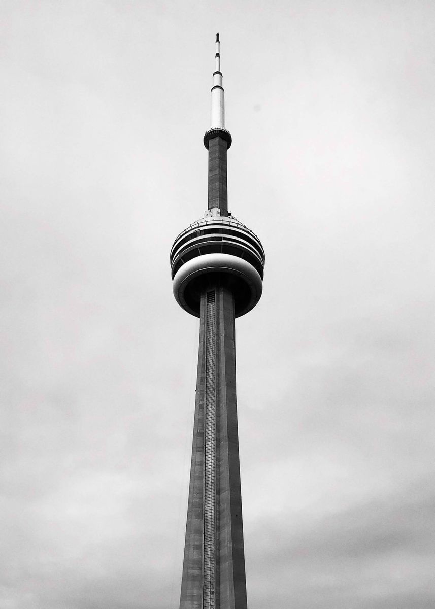 'Toronto Tower in BW' Poster, picture, metal print, paint by marwane ...