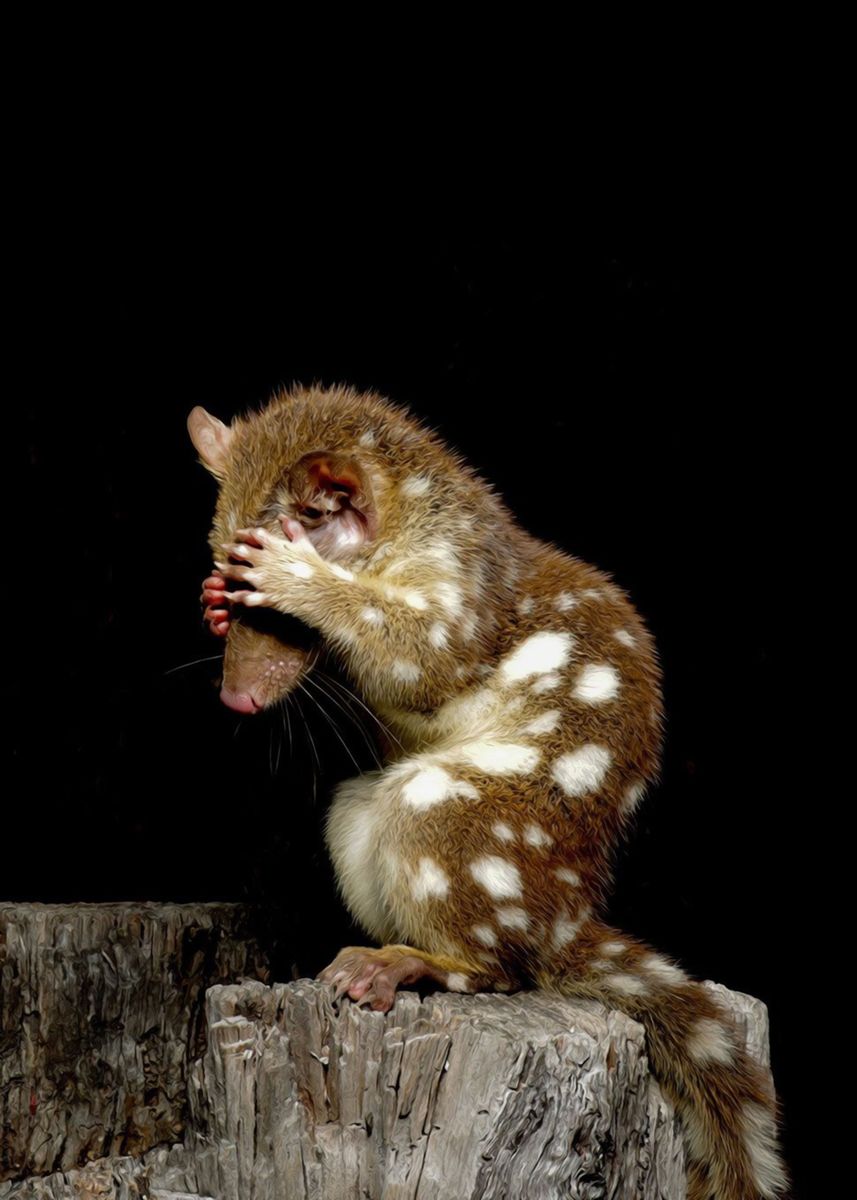 'quoll' Poster, picture, metal print, paint by PENGDUA XYZ | Displate