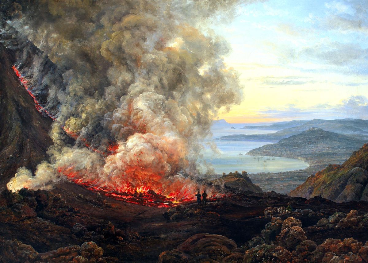 'Eruption of Vesuvius' Poster by ViktorDesigns | Displate