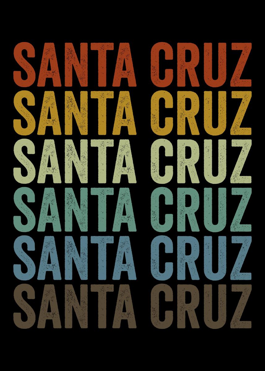 'Santa Cruz Bolivia Retro' Poster, picture, metal print, paint by ...