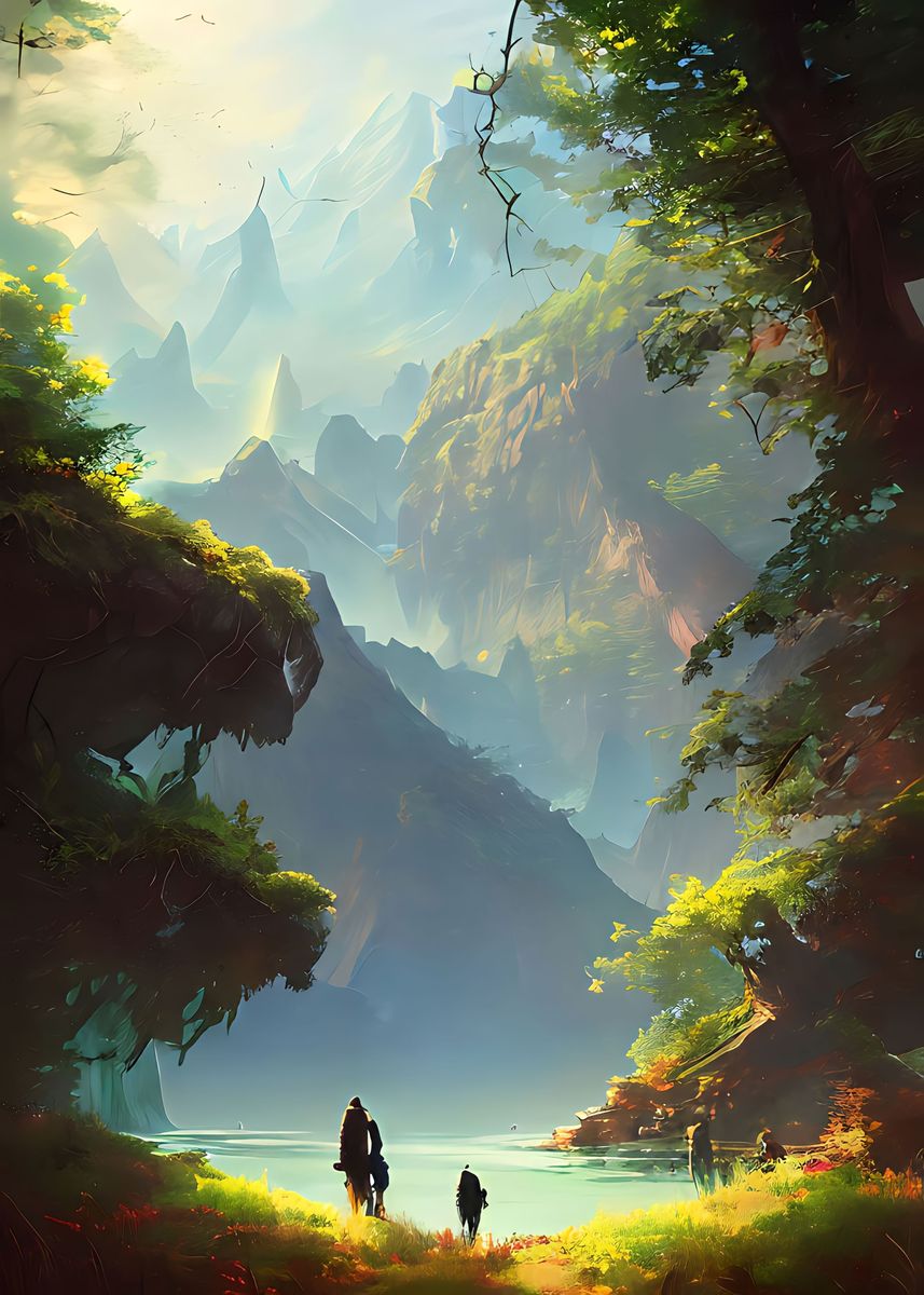 'Chill In Nature' Poster, picture, metal print, paint by Alex Bayu ...