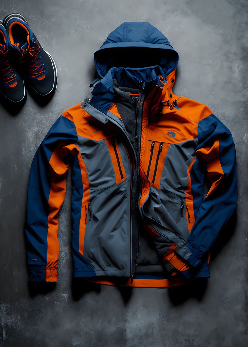 'Outdoor Softshell Jacket' Poster, picture, metal print, paint by David ...