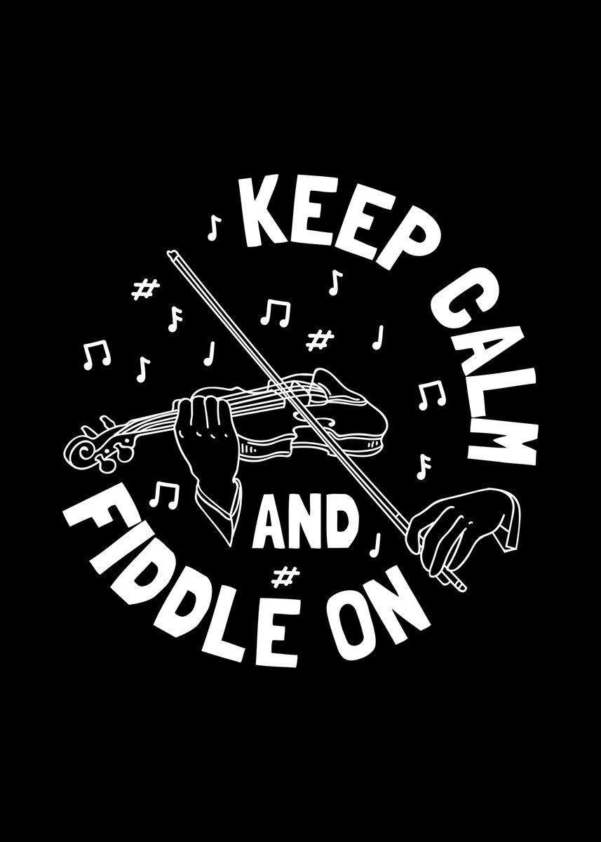 'Funny Violin Violin Player' Poster, picture, metal print, paint by ...