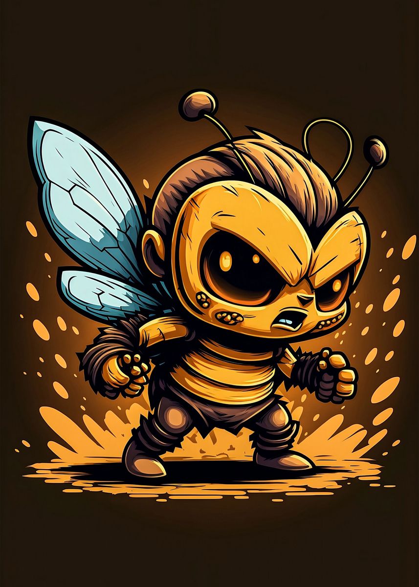 'Evil Buzz The Malevolent' Poster, picture, metal print, paint by Funny ...